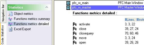PowerBuilder Code Statistics with Visual Expert
